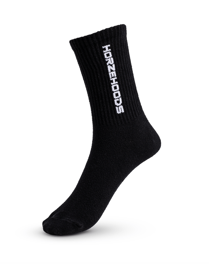 HORZEHOODS® Black Performance Crew Sock