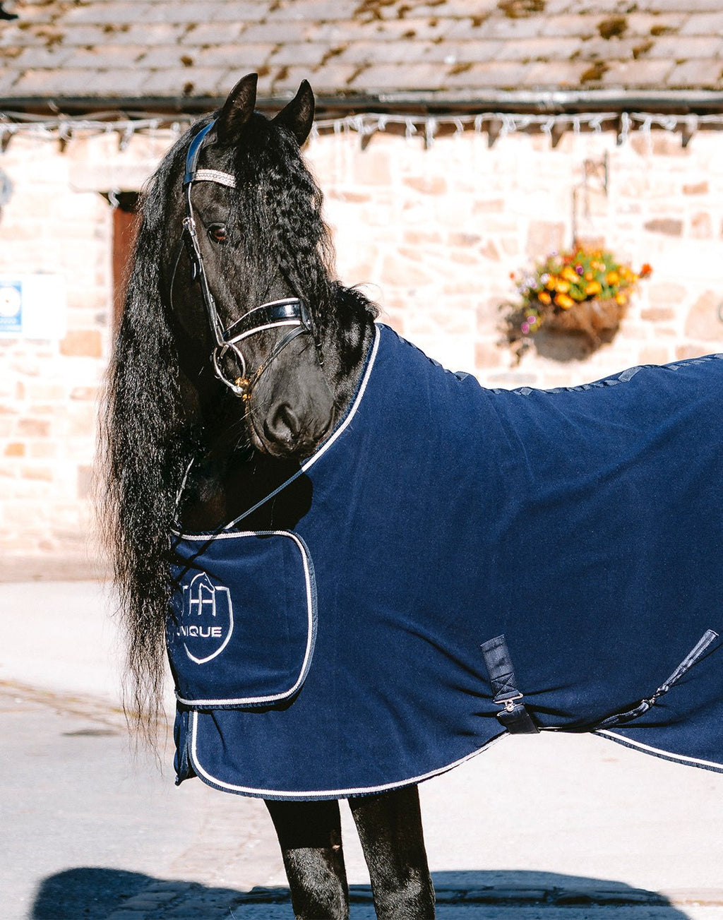 Navy & Silver Luxury Show Rug | HH Unique Equestrian